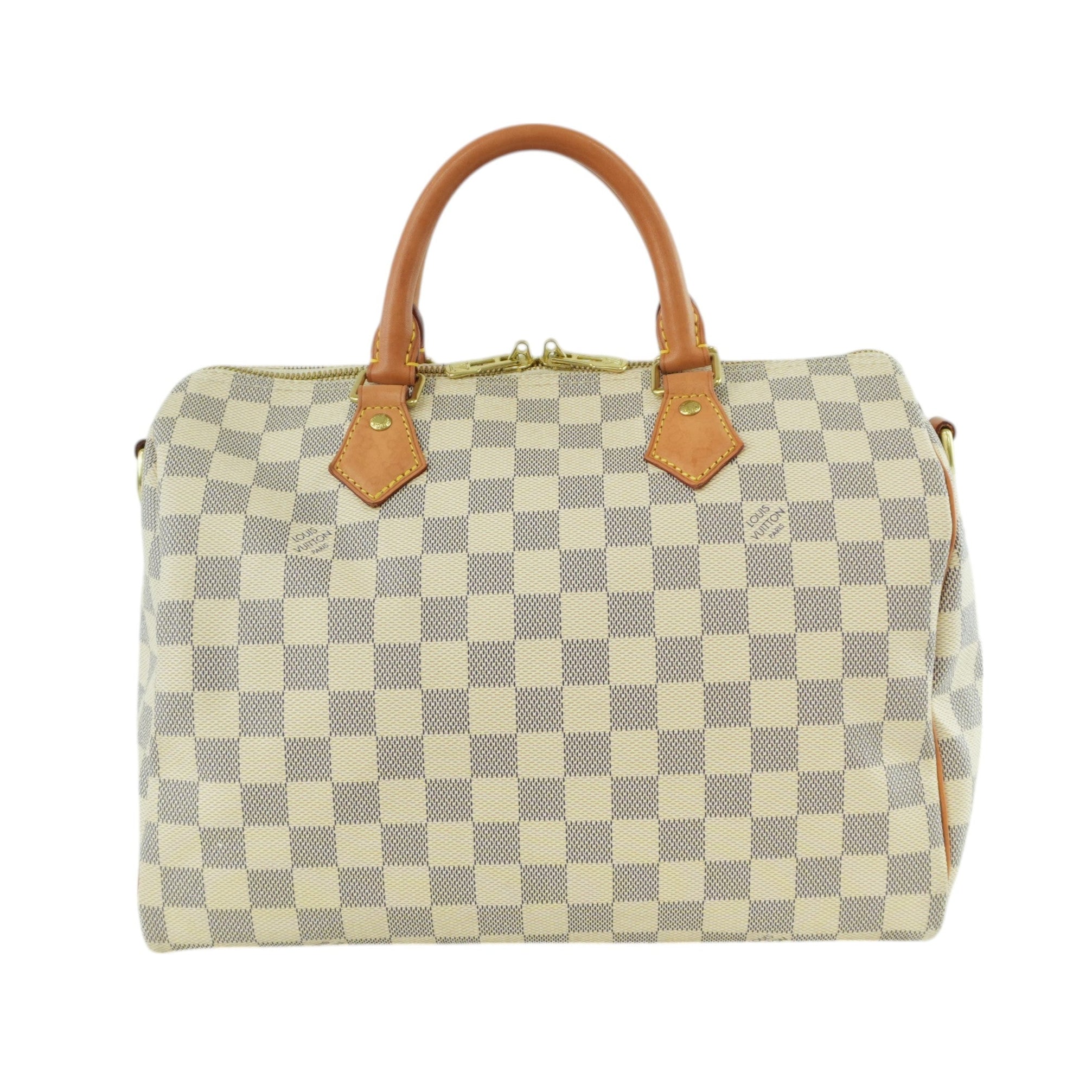Pre-owned Louis Vuitton Damier Azur Speedy 30 Bandouliere Missing Stra